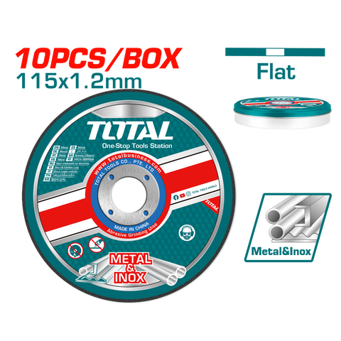 Abrasive Metal & Inox Cutting Disc 115mmx1.2mm 10pc Set TAC2211155 ...